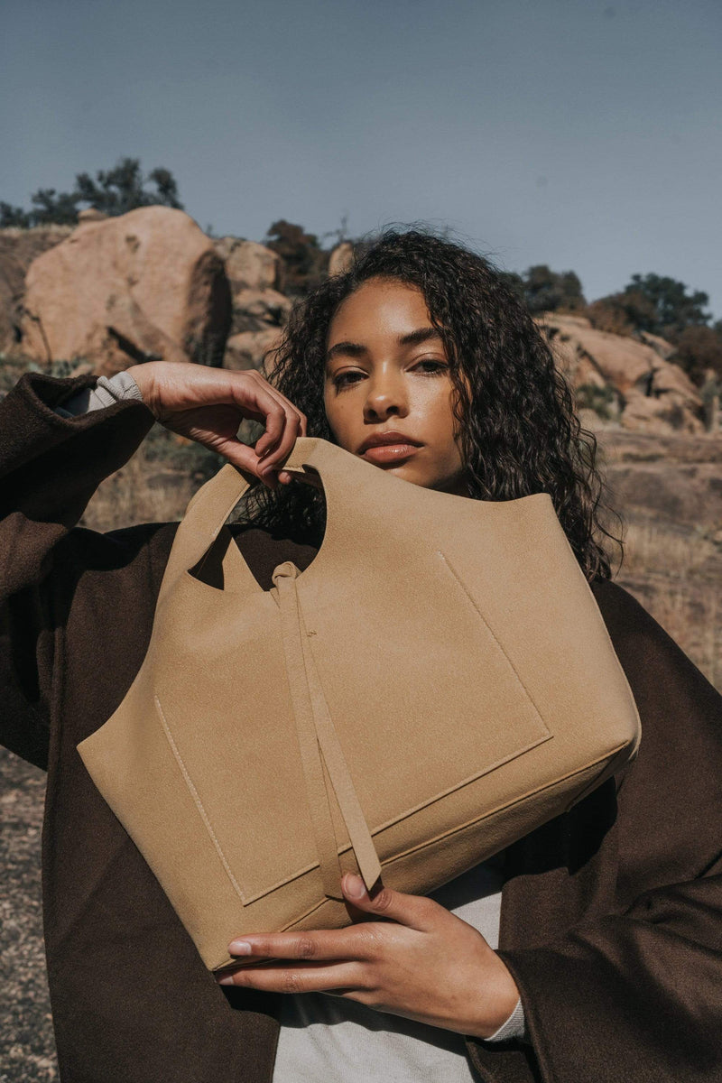 KWONN Camel Tote